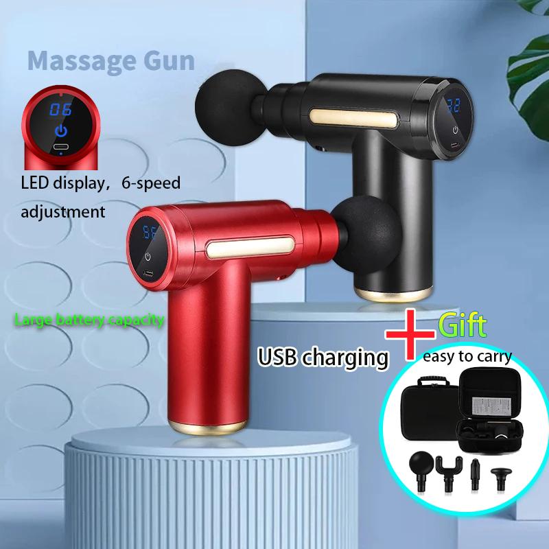 Mini Muscle Massage Gun Back Neck Massager LCD Tou TikTok爆款商品分析 - GMV ...