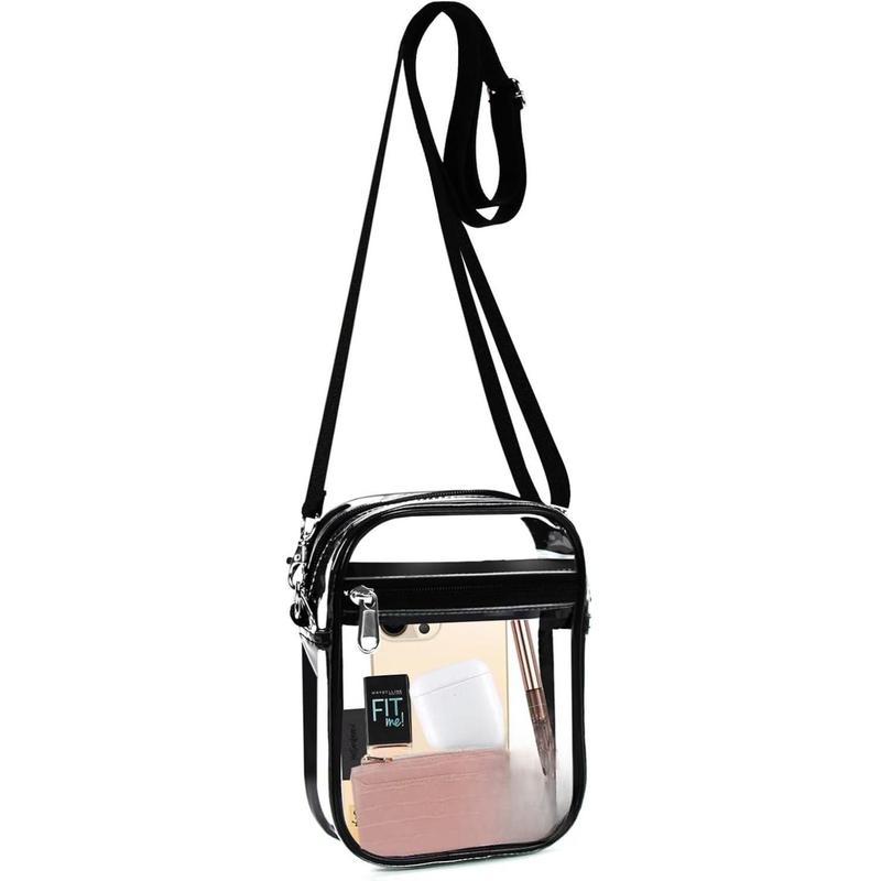 查看[Clear Crossbody Purse Bag, Clear Bag Stadium Approved with Front ...