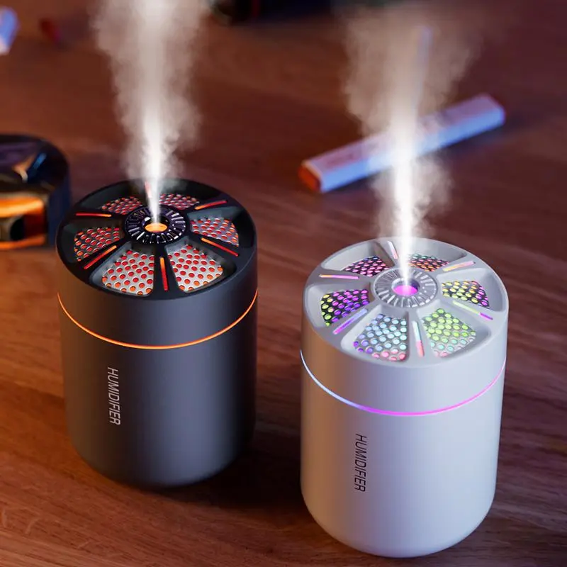 USB Plug Air Humidifier, Portable Mini Humidifier with Colorful Lights ...