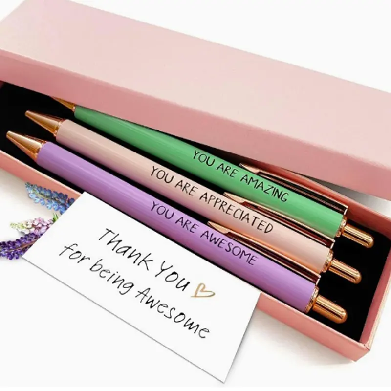 查看[Creative Ballpoint Pen Set, 3 Counts/set Metal Ballpoint Pen with ...