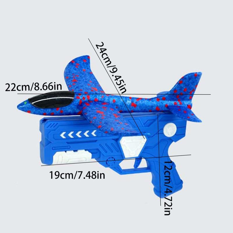 Colorful Durable Foam Airplane Launcher Toy, 1 Set Outdoor Fun Hand ...