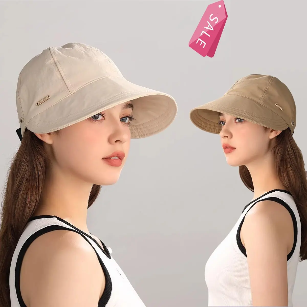 Topi Matahari, untuk Wanita, Kalis Matahari, Topi UV, Boleh Dilipat dan ...