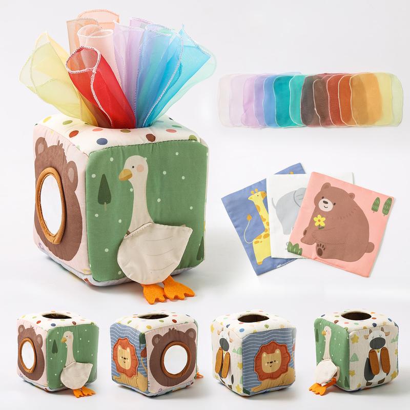 Youuys Baby Tissue Box Toy for Babies Montessori Toys Baby Tissue Box ...