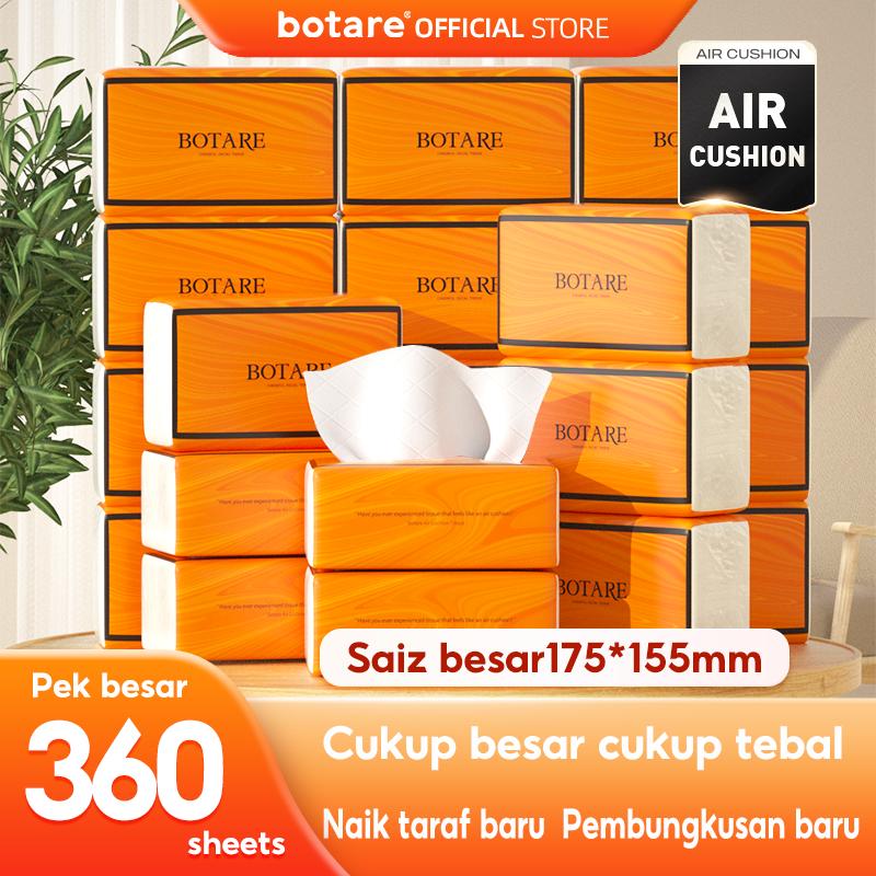 [20 Packs] Botare Air-Cushion Deluxe Soft Facial Tissue 4-Ply 360 ...