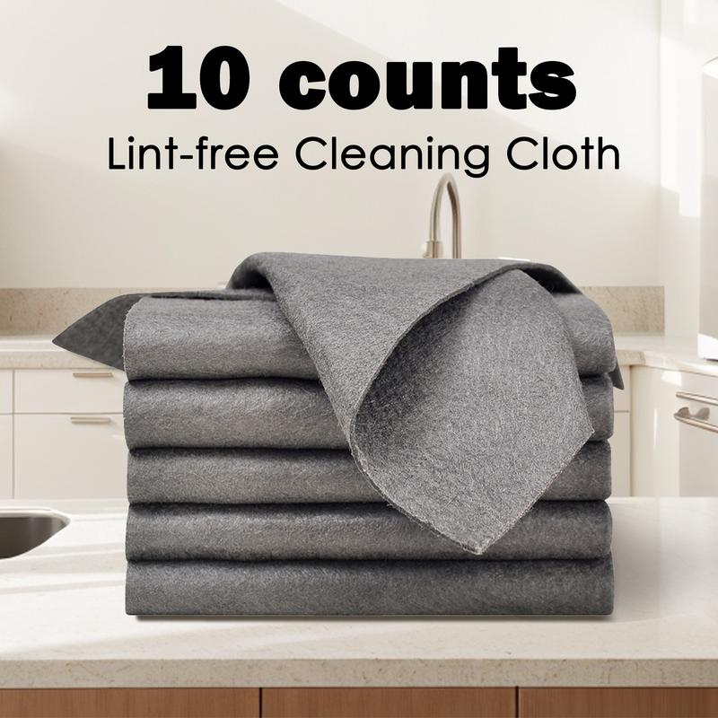 10 Counts Magic Cleaning Cloth, Reuseable Thickened Streak Free Magic ...