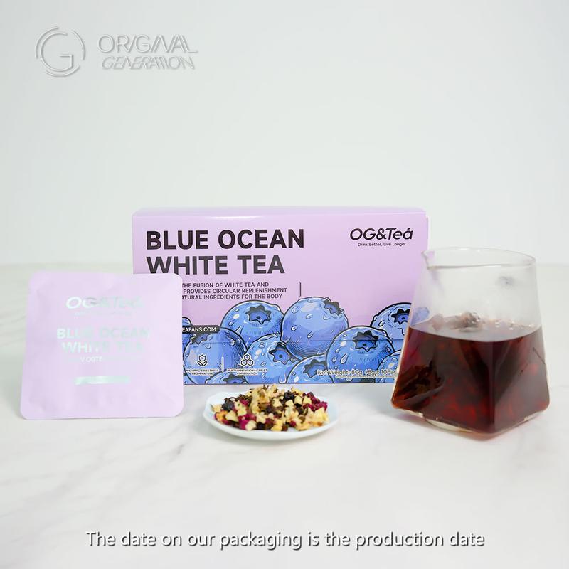 查看[Vision Tea Blue Ocean White Tea 80g（8g×10packs）With Blueberry Snow ...