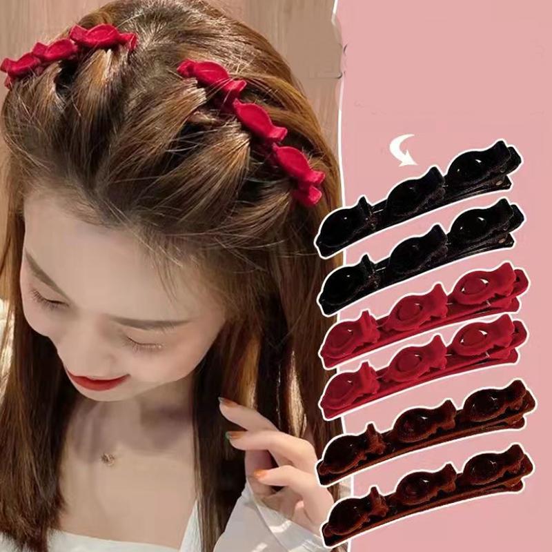 Double layer creates Korean style hairstyle for women's fashion braided ...