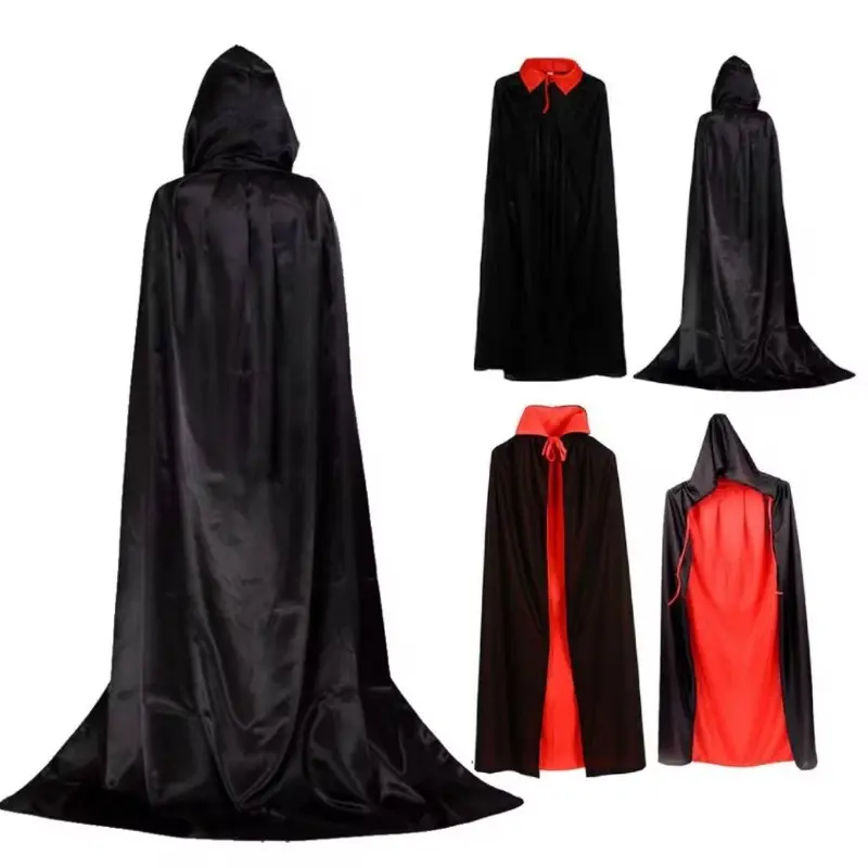 查看[Kostum Cosplay Ahli Sihir Halloween, 1PC, Jubah Putera Vampire ...