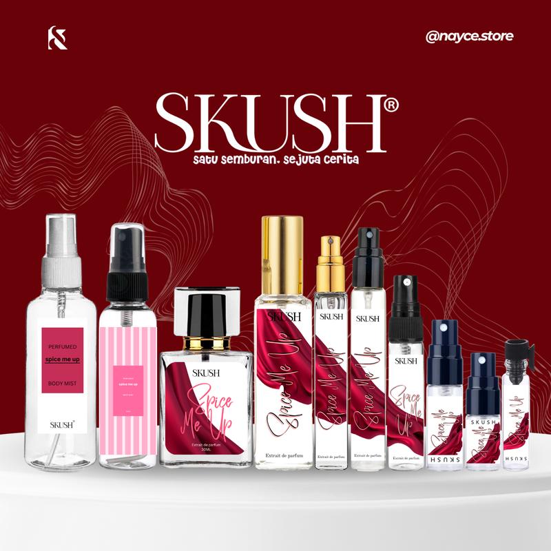 SKUSH SPICE ME UP Minyak Wangi Badan Berkualiti Dengan Pelbagai Jenis ...