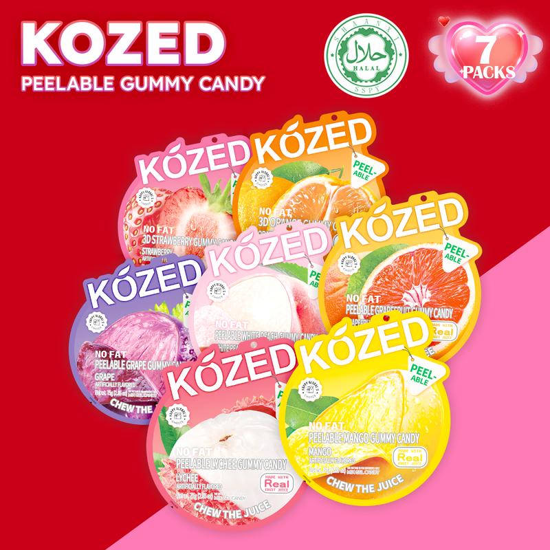 查看[Kozed Peelable Gummy Candy VarietyPack -Mango, Lychee,Strawberry ...