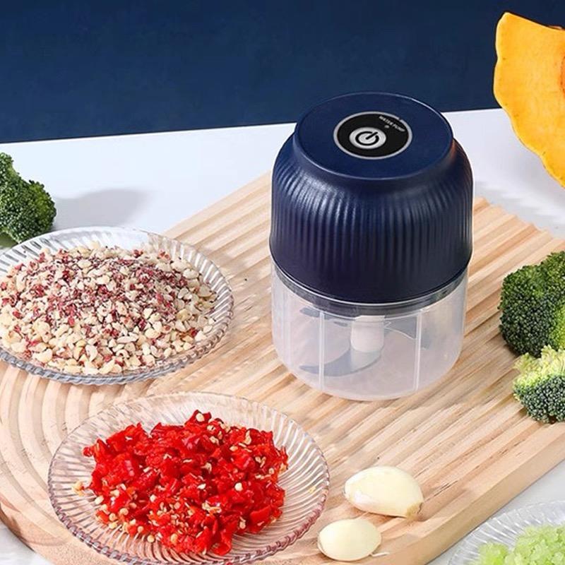 查看[Electric Garlic Chopper, 4 Sharp Blades，Portable Veggie Chopper ...