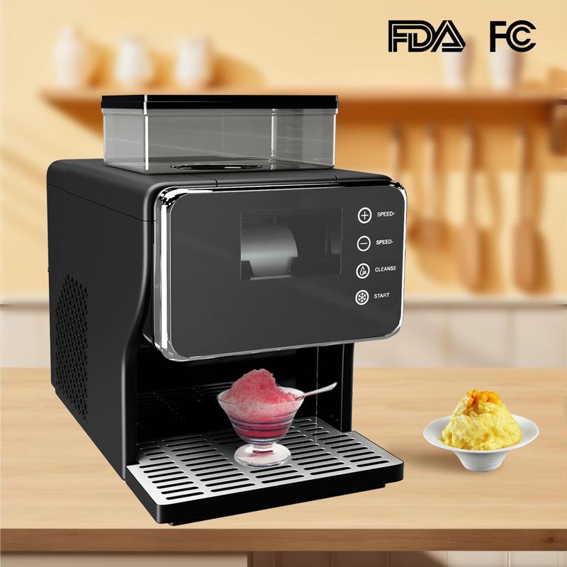 Shaved Ice Machine, Portable Ice Maker with Rapid Cooling and Food ...