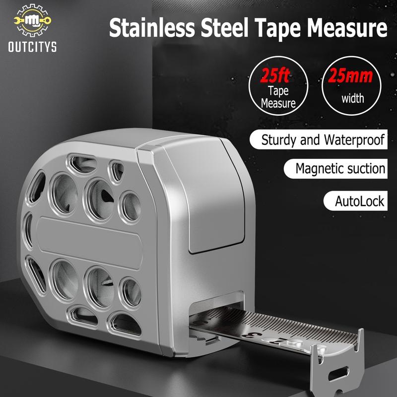 查看[25FT/16FT Retractable Tape Measure Stainless Steel Measuring Tape ...