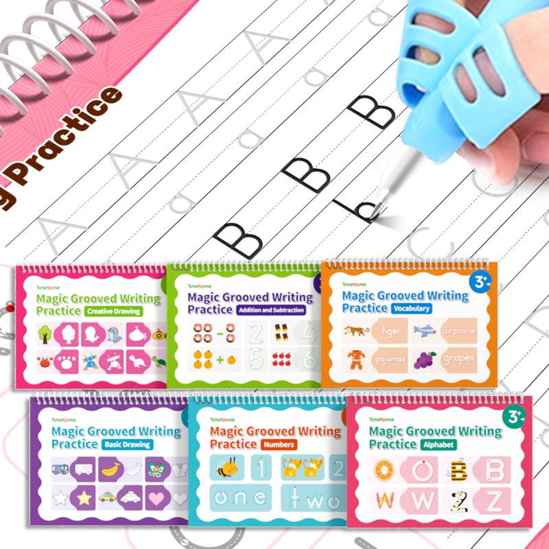 [Dealsforyoudays]TIMETOME Reusable Grooved Handwriting Workbook for ...
