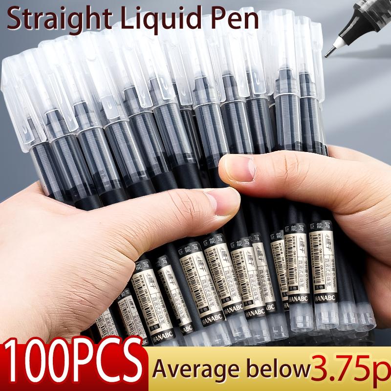 100Pcs Set Transparent Straight Liquid Pen Black C TikTok爆款商品分析 - GMV ...