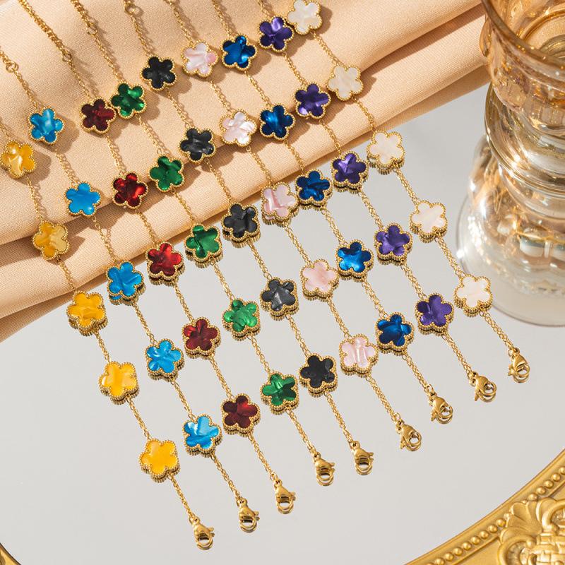 查看[Gelang Semanggi Bertuah Keluli Titanium, Rekaan Lima Daun dan Lima ...