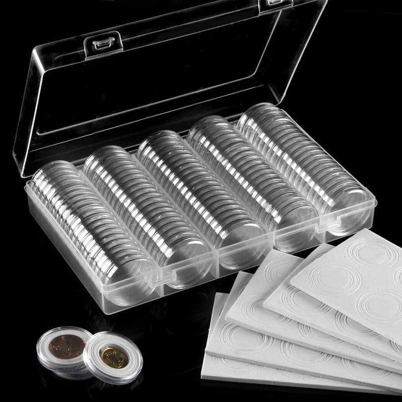 100 Pieces 30mm Silver Gold Coin Capsules with Dus TikTok爆款商品分析 - GMV ...