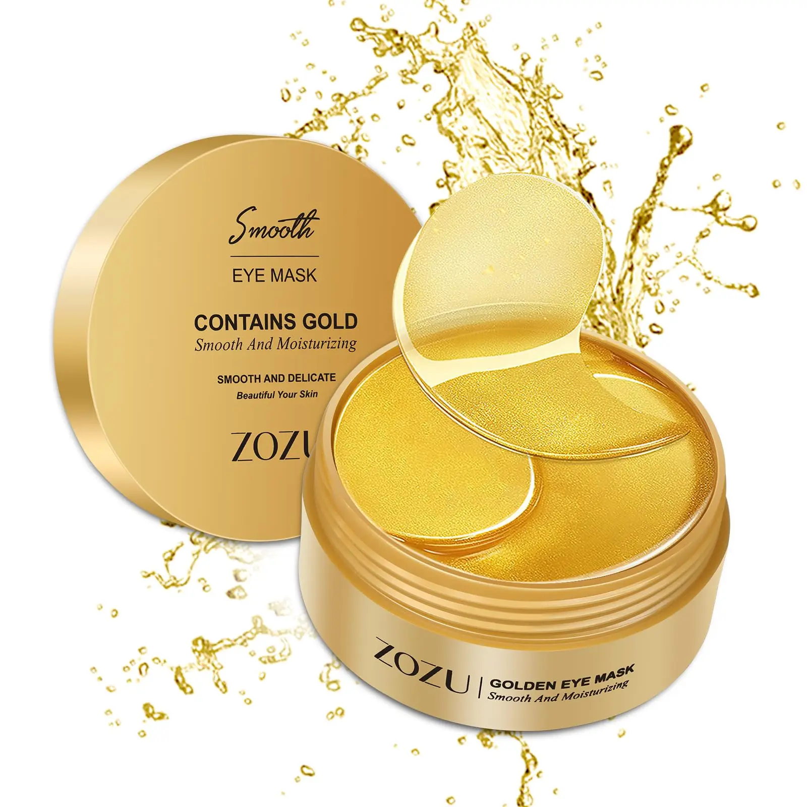 24k Gold Moisturizing Eye Mask, 60pcs/set Tightening and Lifting Eye ...