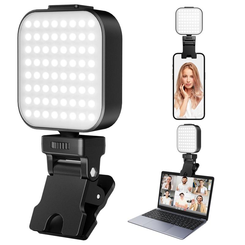 查看[Portable LED rechargeable selfie light with front and rear clip-on ...