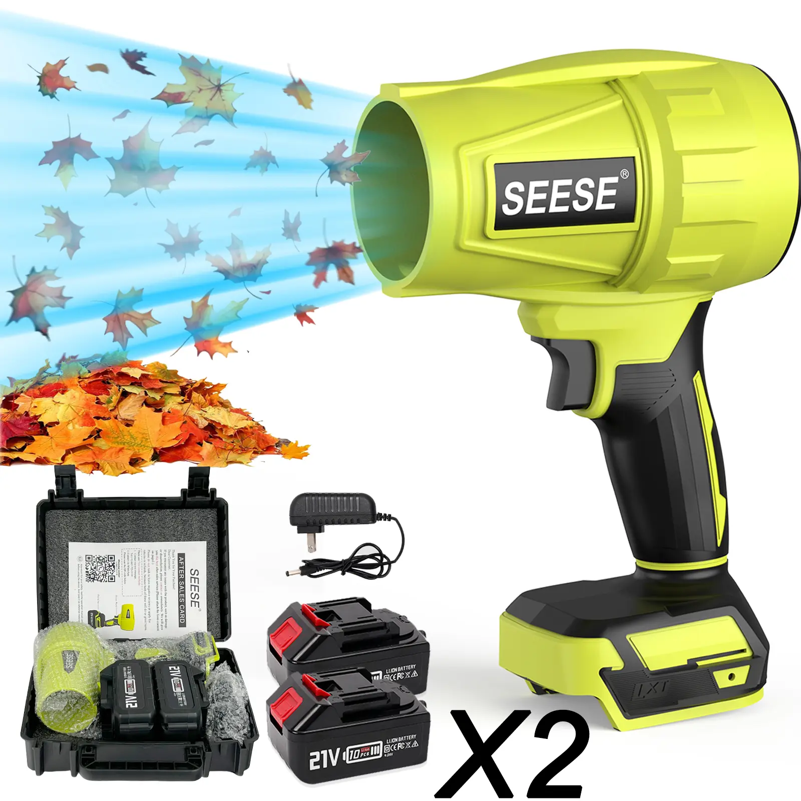 Turbo Jet Blower - Powerful Handheld Cordless Snow and Leaf Blower ...