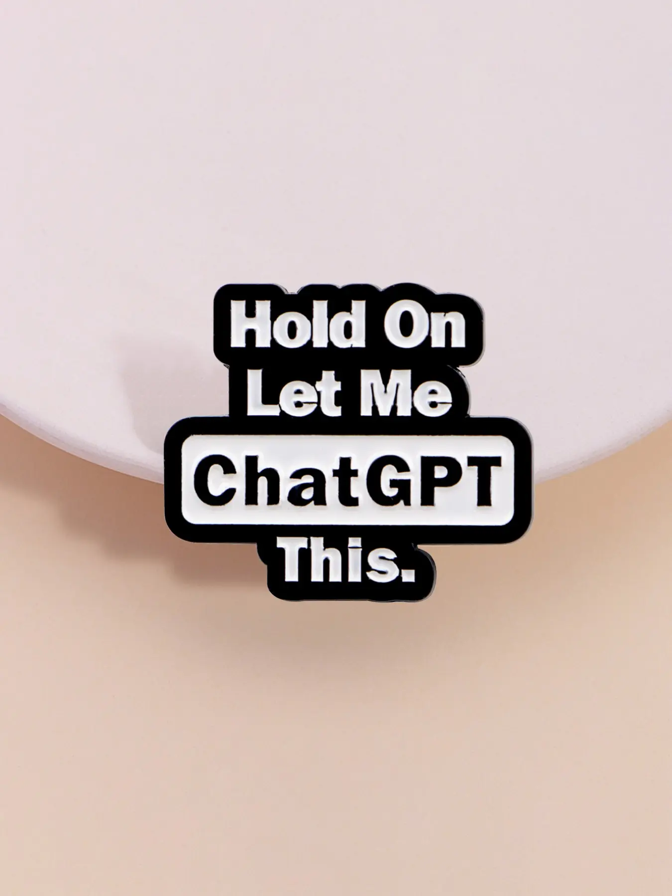 查看[Chatgpt Enamel Pin Badge, Humorous Digital Age Design, Trendy Social ...