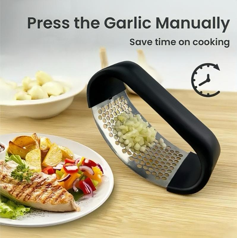 查看[Stainless Steel Garlic Press - Easy to clean and durable kitchen ...
