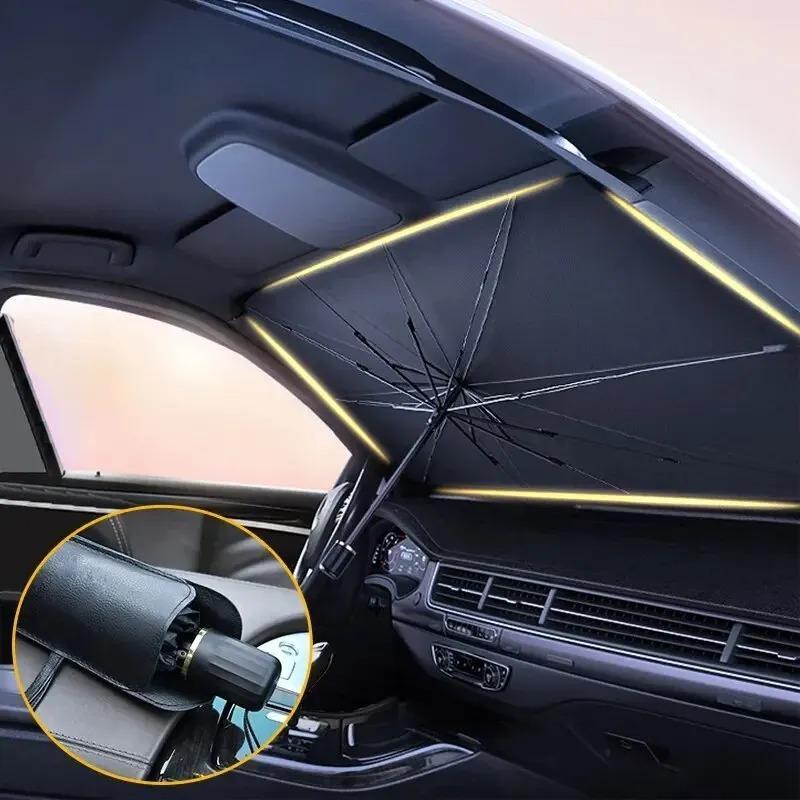 Car Front Window Sunshade Umbrella, Car Front Window Sunshade Curtain ...