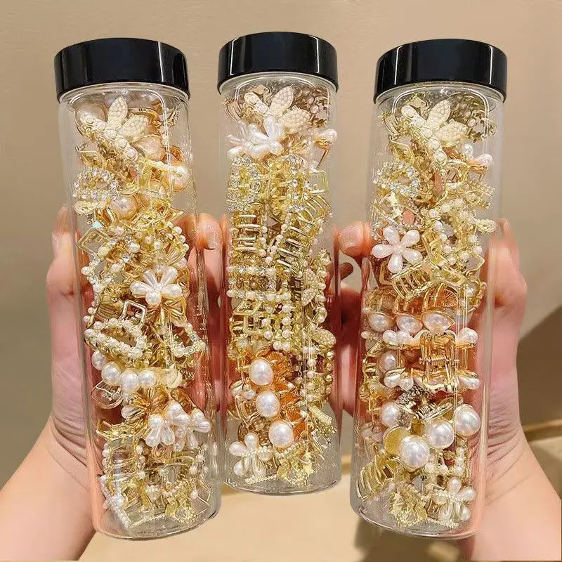 Aksesori Rambut, Klip Rahang Kecil, Berlian Tiruan Penyaduran ...