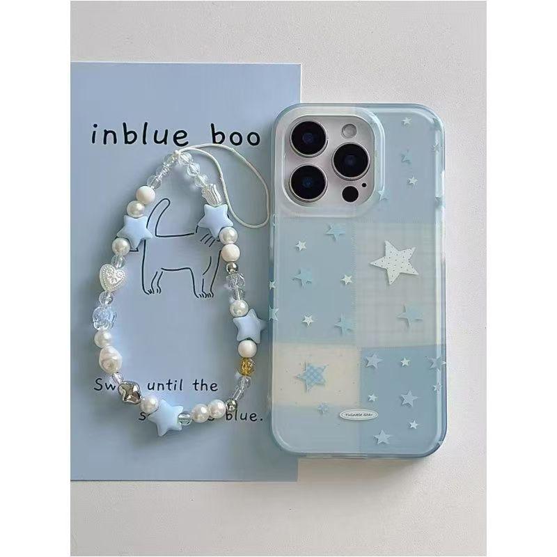 Blue Star splicing is suitable for iPhone17/16/15/14 phone cases 13/12 ...