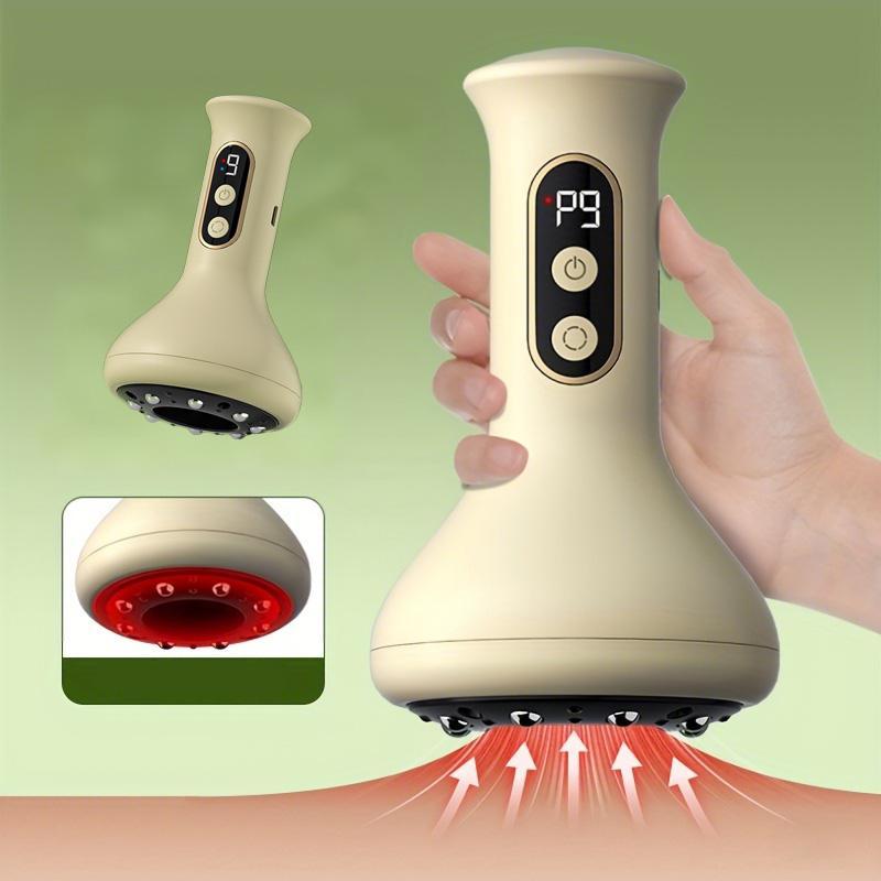 USB Rechargeable Heated Body Cupping Massager, 9-speed Adjustable Smart ...