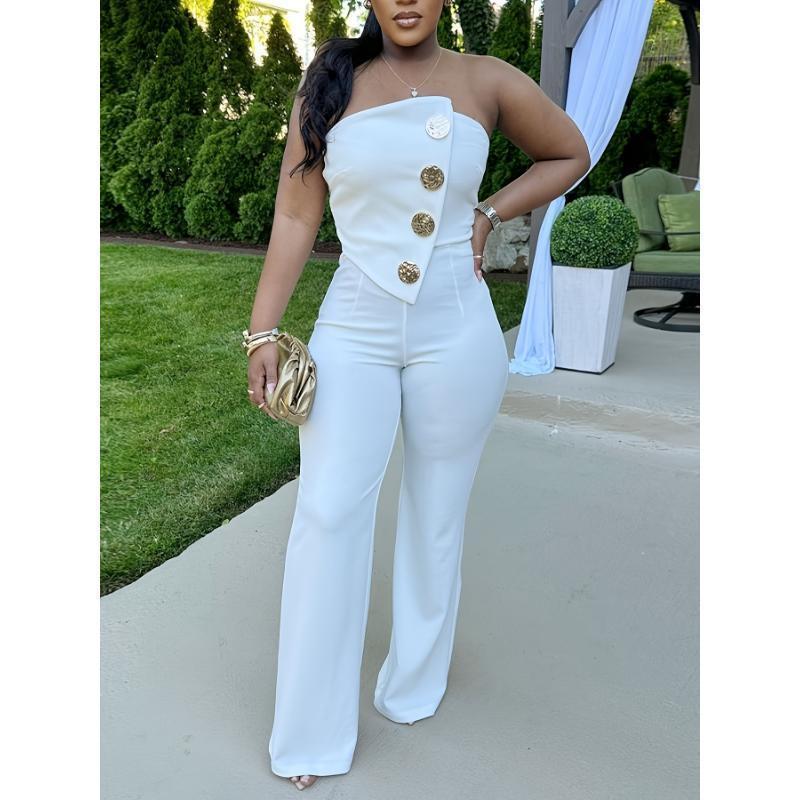 Women's Sleeveless Strapless Bodycon Jumpsuit - St TikTok爆款商品分析 - GMV ...