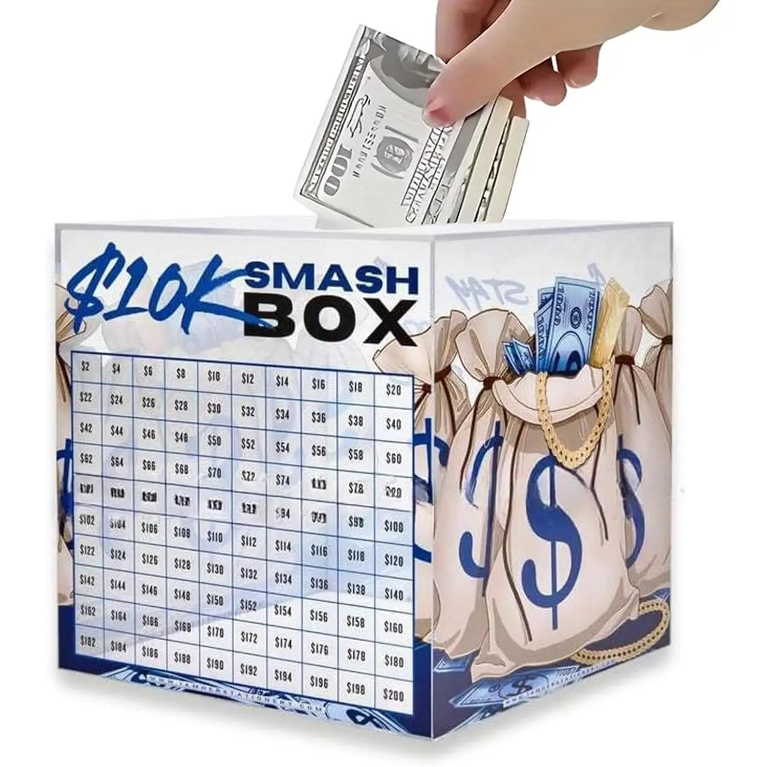 Money Saving Box 10k Smash Box For Money,10K Savings Challenge Smash ...