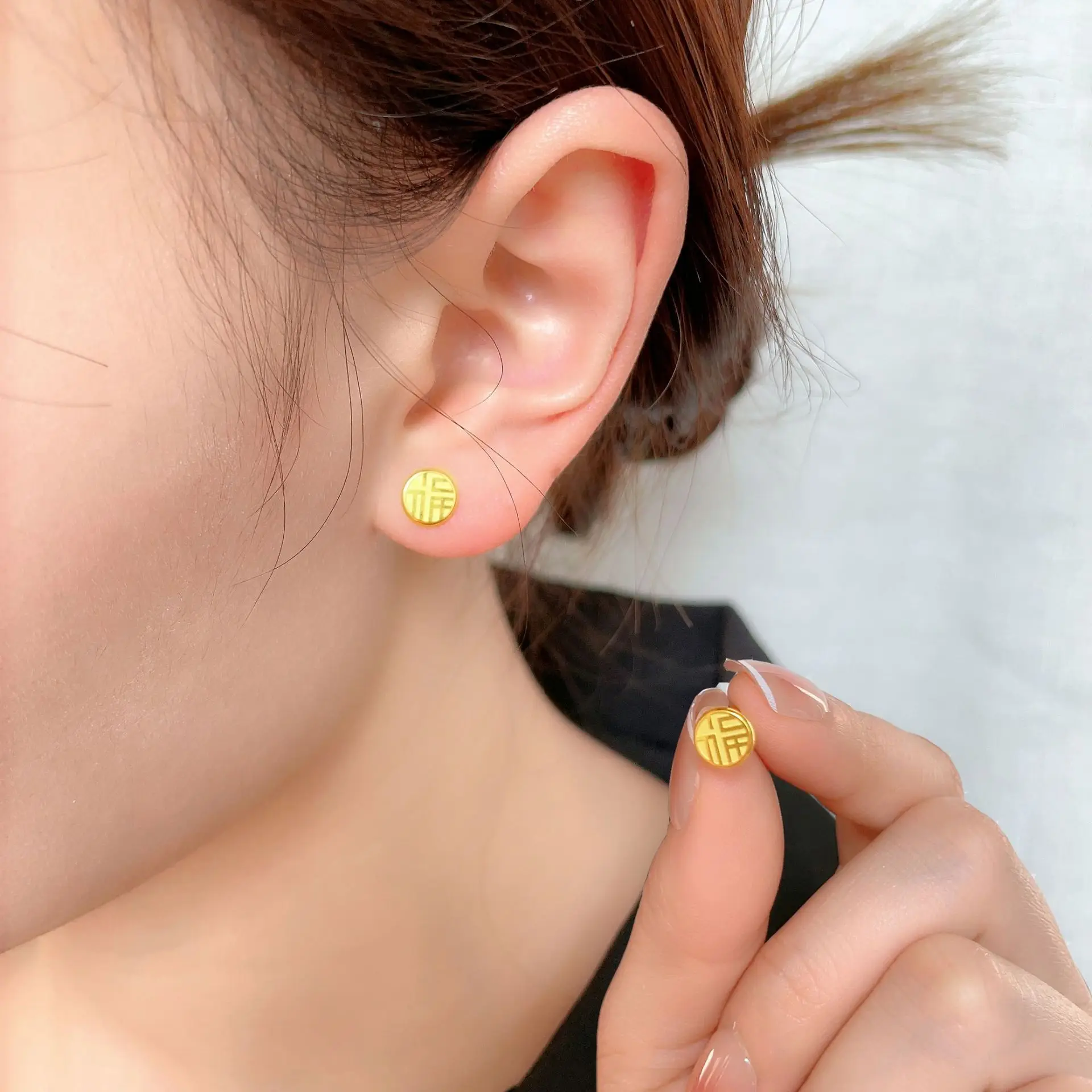 查看[Anting-anting titanium dan keluli berbentuk bertuah kecil untuk ...