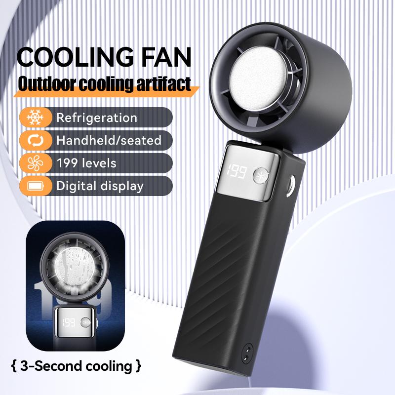Portable Handheld Cold Pressure Fan Adjustable Turbo Mini Fan USB ...