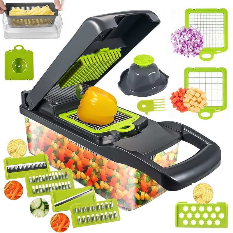 Multifunctional Vegetable Chopper Set, 16-in-1 Veggie Pro Chopper ...