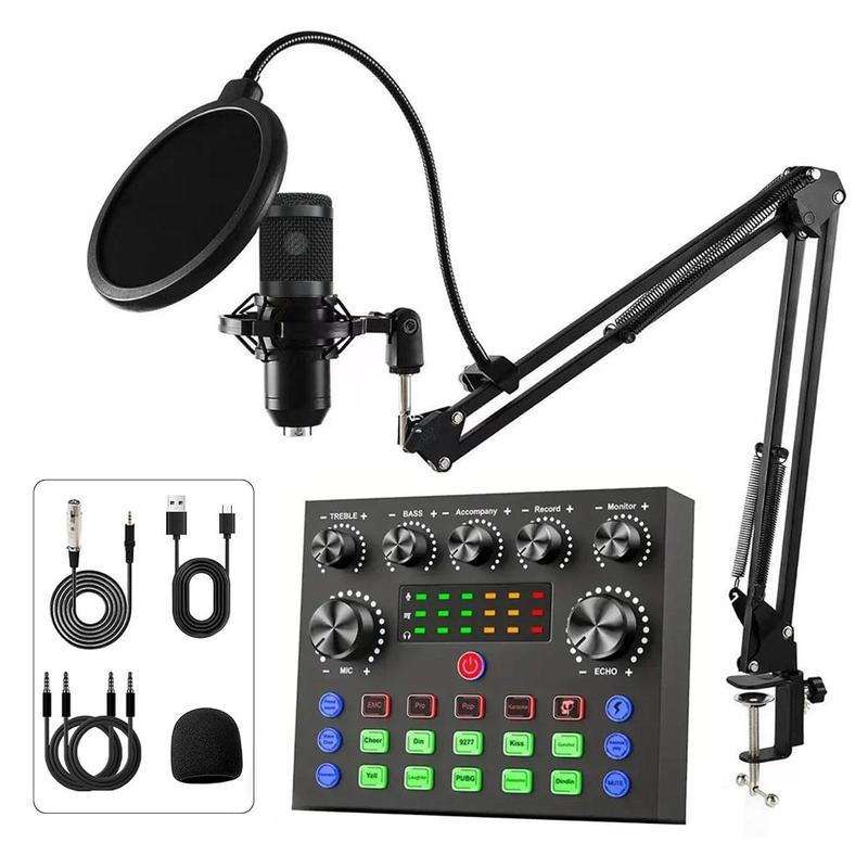 Podcast Equipment Bundle, Live Sound Control Device & Bm-800 Condenser ...