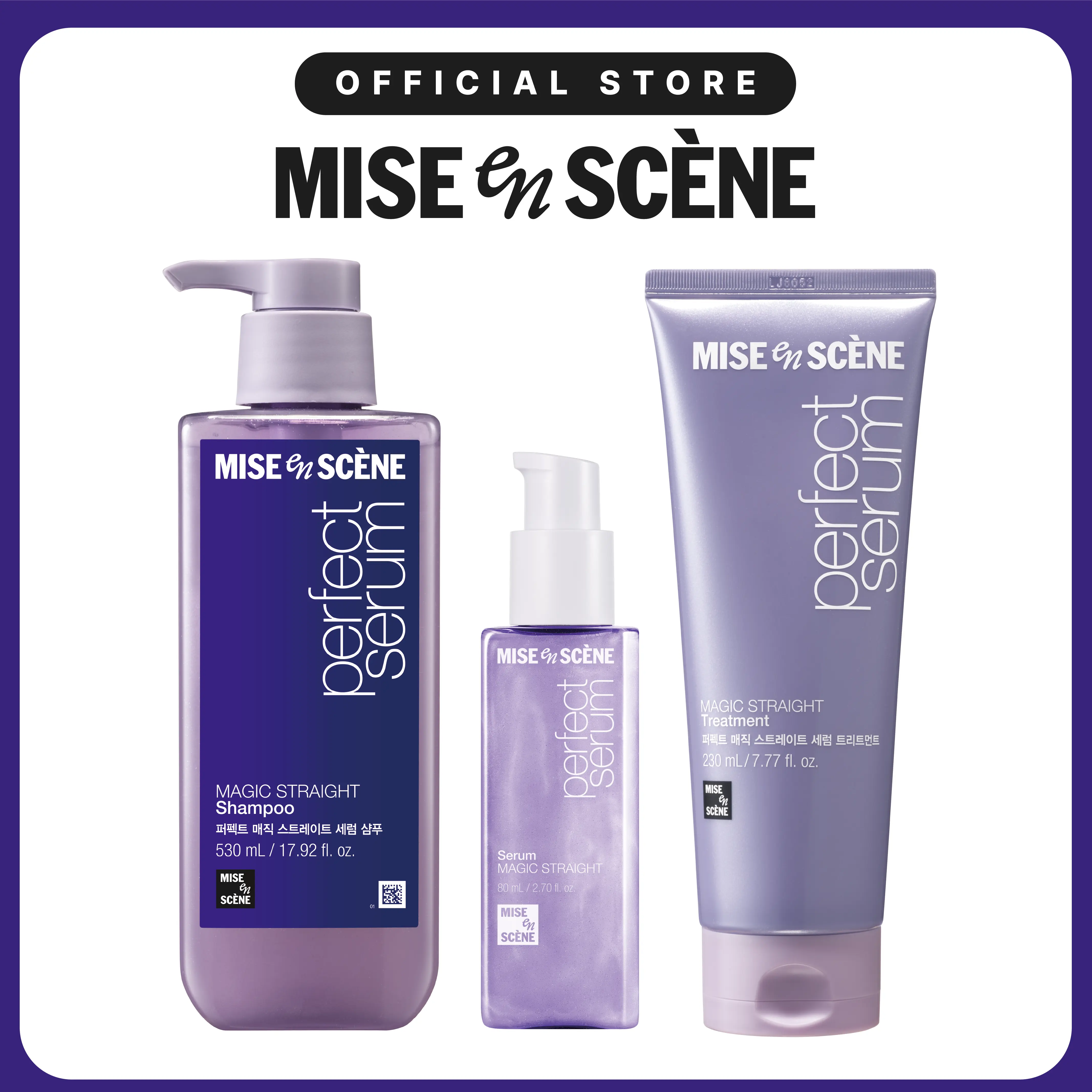 查看[Perfect Magic Straight Anti-frizz Hair Care Trio | Mise En Scène ...