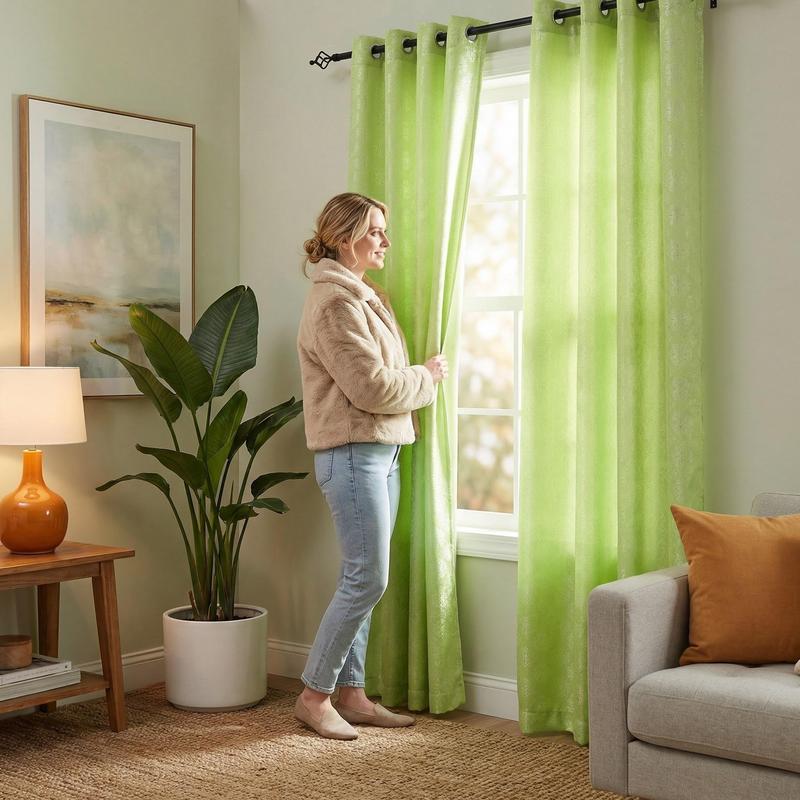 Curtain Club 2 Panels 52x90inch SNOWFLOWER JACQUAR TikTok爆款商品分析 - GMV ...