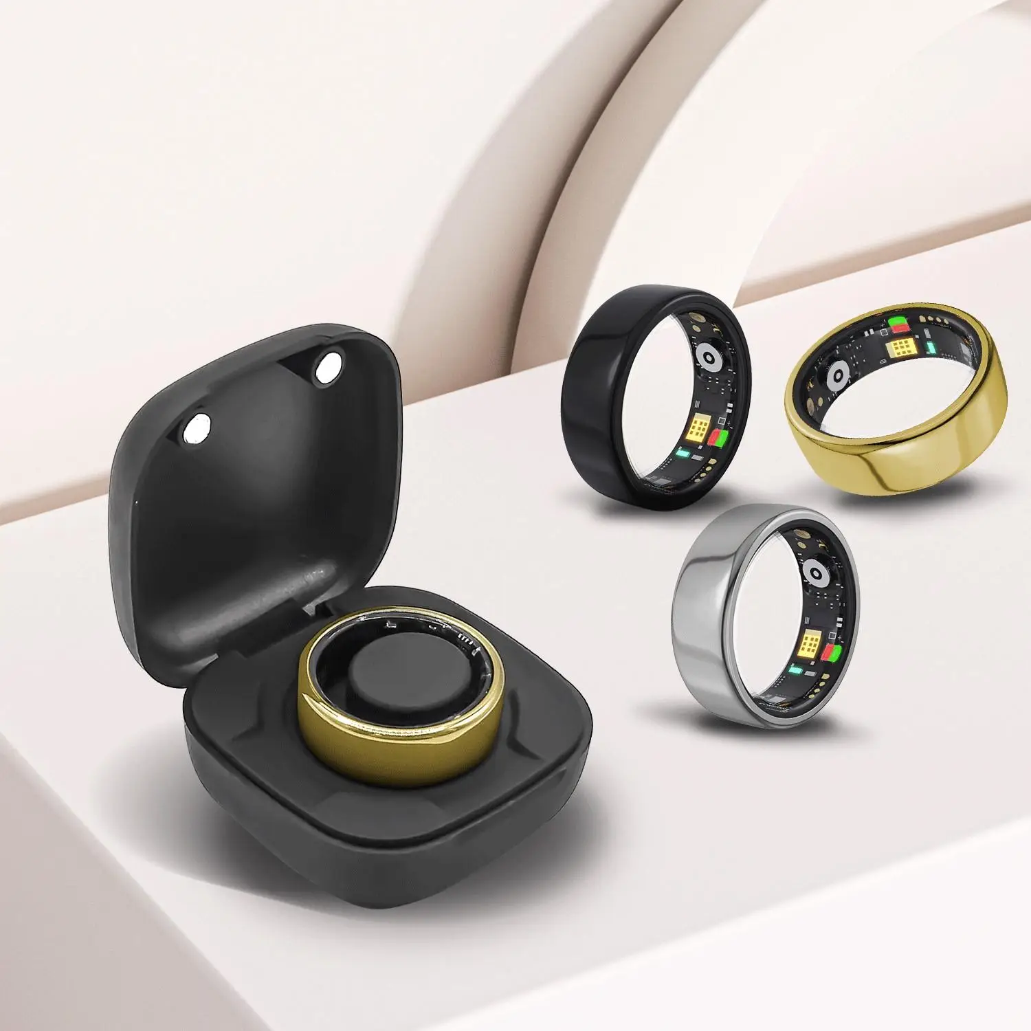查看[SIMSONLAB Smart Ring, Multifunctional Sports Tracking Ring Wearable ...