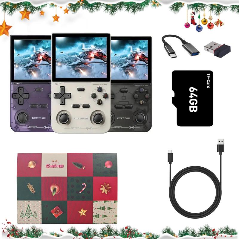 YLW GAMINJA K36 Portable Handheld Game Console, 3.5 Inch HD IPS Screen ...