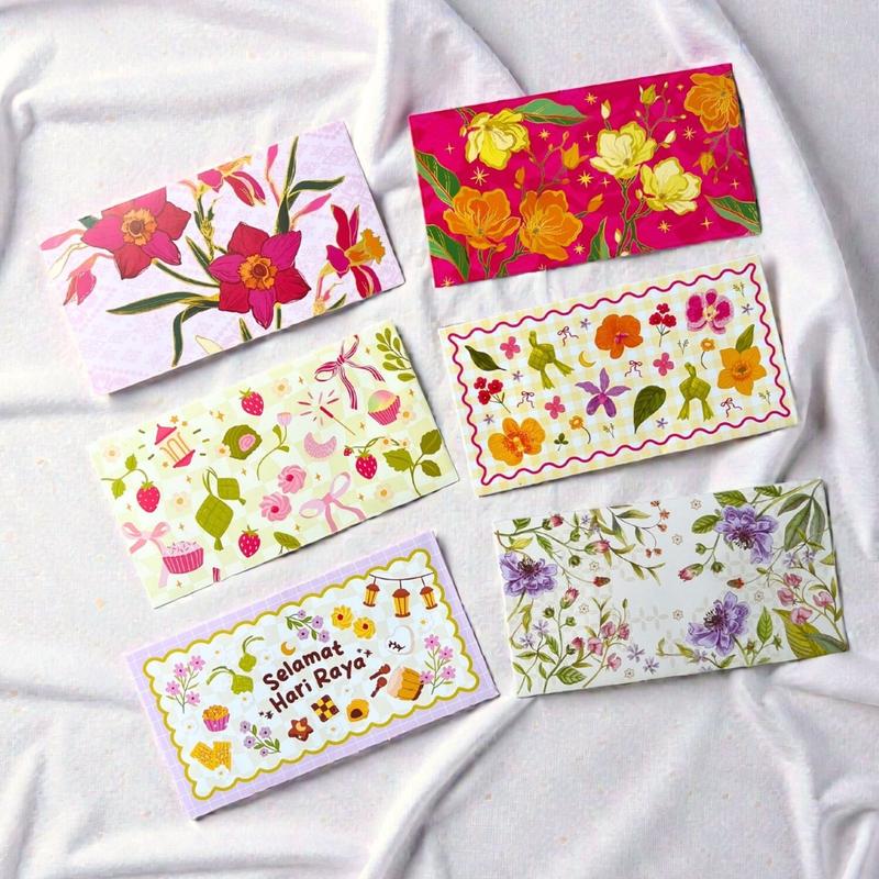 (10 pcs) SAMPUL DUIT RAYA BASIC BUNGA BUNGA SAIZ B TikTok爆款商品分析 - GMV ...