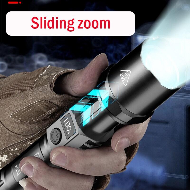 【COD】Super bright flashlight camping light LED light zoom with battery ...