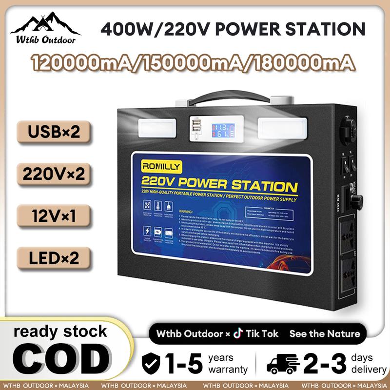 WTHB Power Station dengan LED Light Portable Station camping power 700W ...