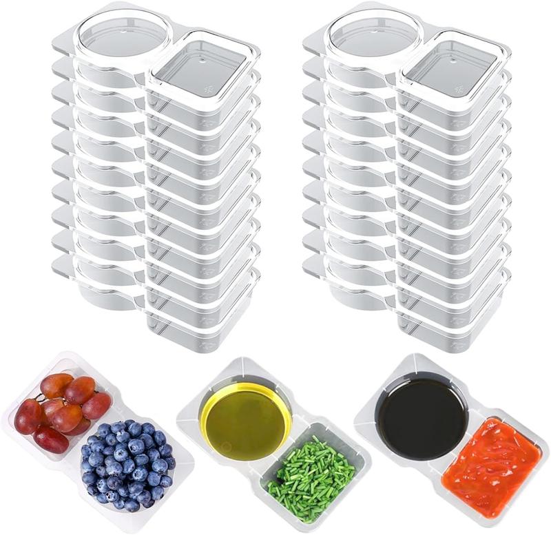 20 Sets Snack Containers Reusable Snack Containers With Lids,2 ...