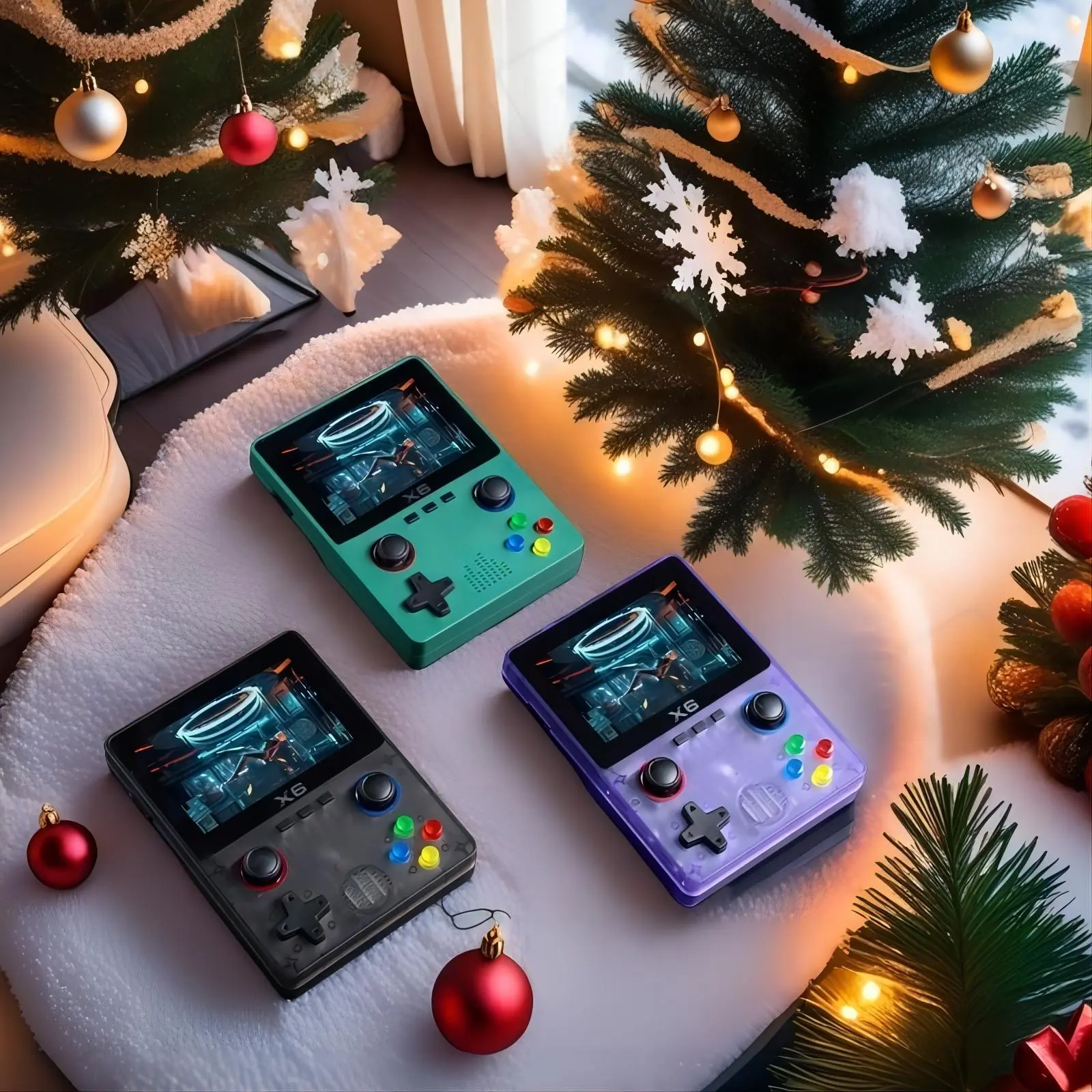 Retro Game Console, Portable Handheld Gameconsole with Built-in Games ...