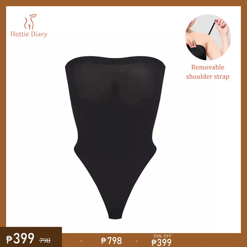 查看[[Hottie Diary] - Women's Removable Strap Bodysuit - Thong Shapewear ...