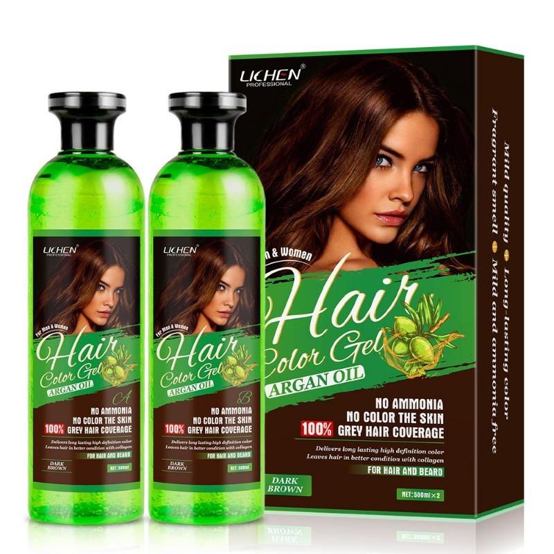 查看[Lichen Organic Black Hair Color Gel with Argan Oil, 2 x 250ml ...