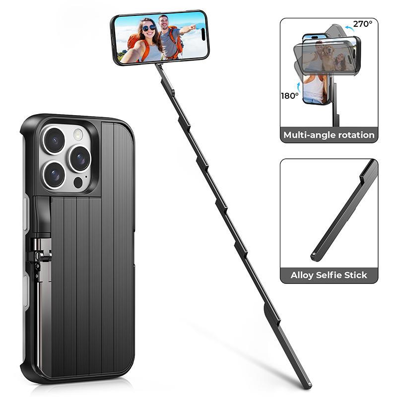查看[TIDEOK Bluetooth & Extendable Selfie Stick Phone Case for iPhone 13 ...