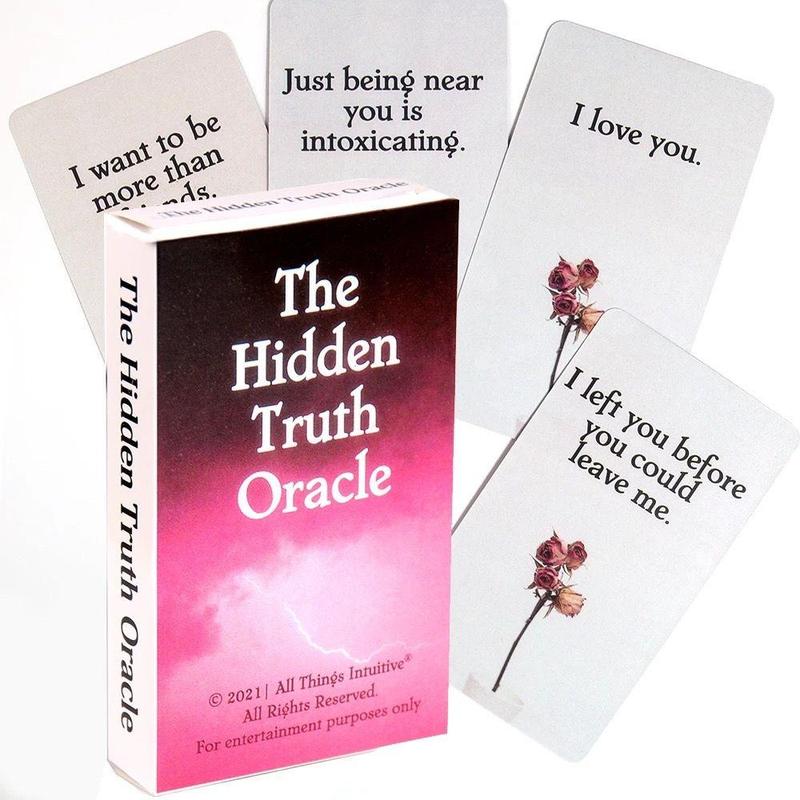 查看[The Hidden Truth Oracle Card Game, 1 Box English-Language Tarot & Oracle Card Deck, Fun Party ...