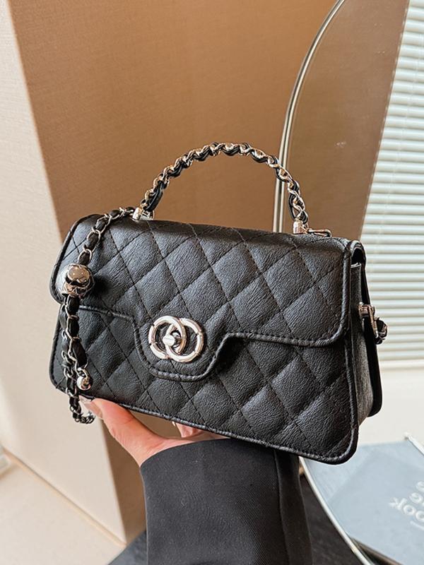 查看[New Simple Vintage Small Chain Bag, Fashion Solid Color Versatile ...
